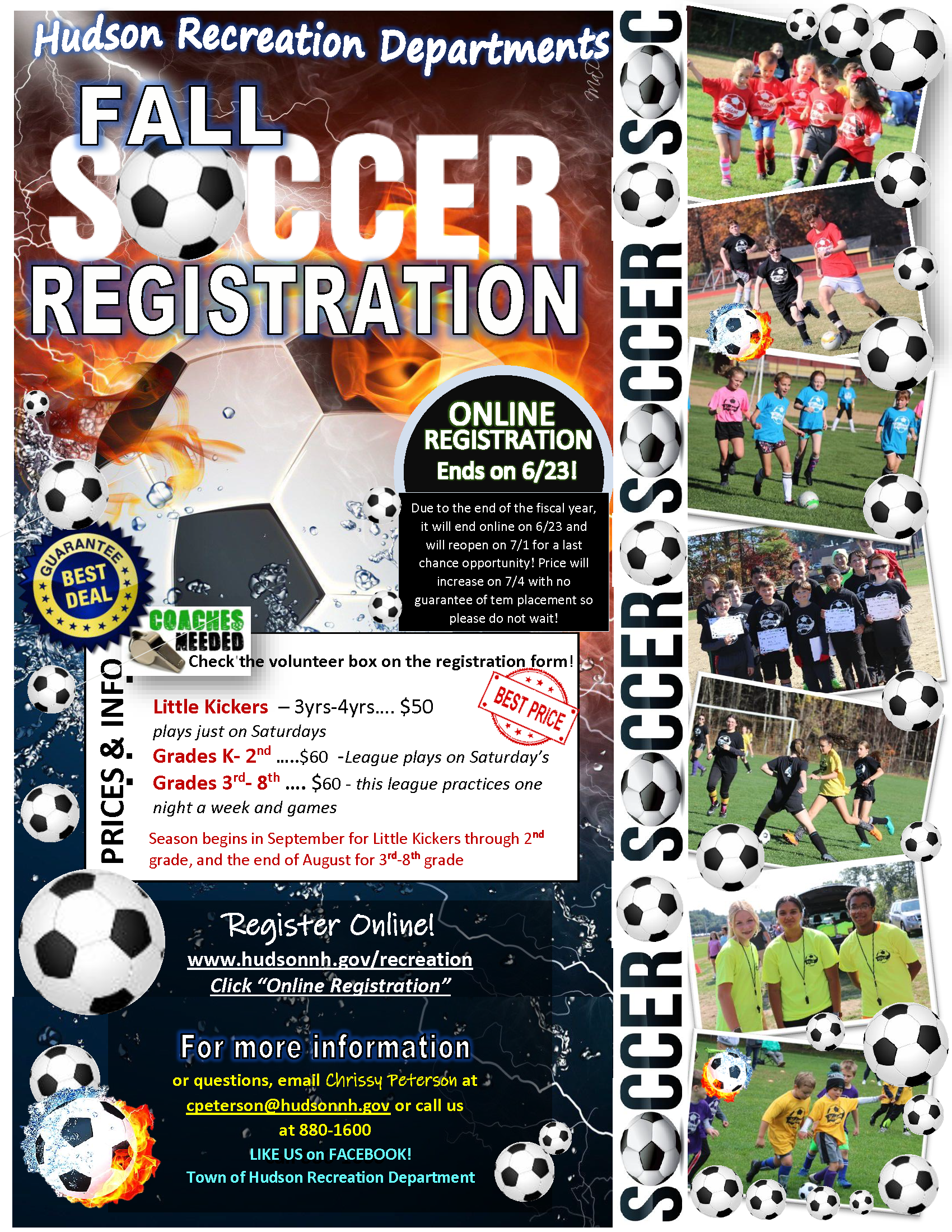 Fall Soccer Registration | Hudson New Hampshire